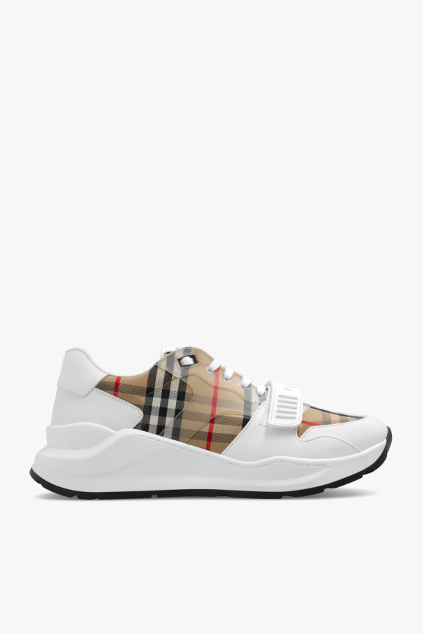 White Ramsey sneakers Burberry Tgkb5Shops Switzerland in an Ice Blue Burberry Trench Knee High Boots at the White Houses Easter Egg Roll